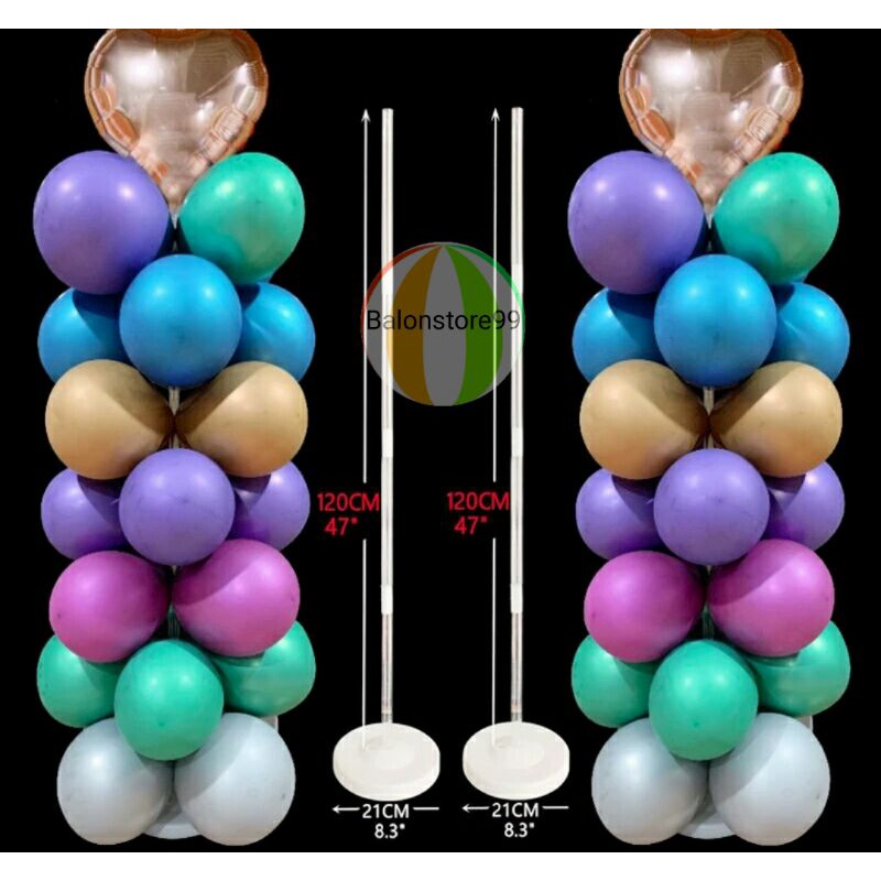 Jual Standing balon decor 90cm / tiang balon untuk dekorasi balon foil ...