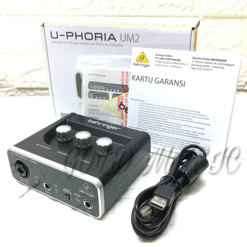 Jual Soundcard Behringer U Phoria UM 2 Original UM2 USB Interface ...