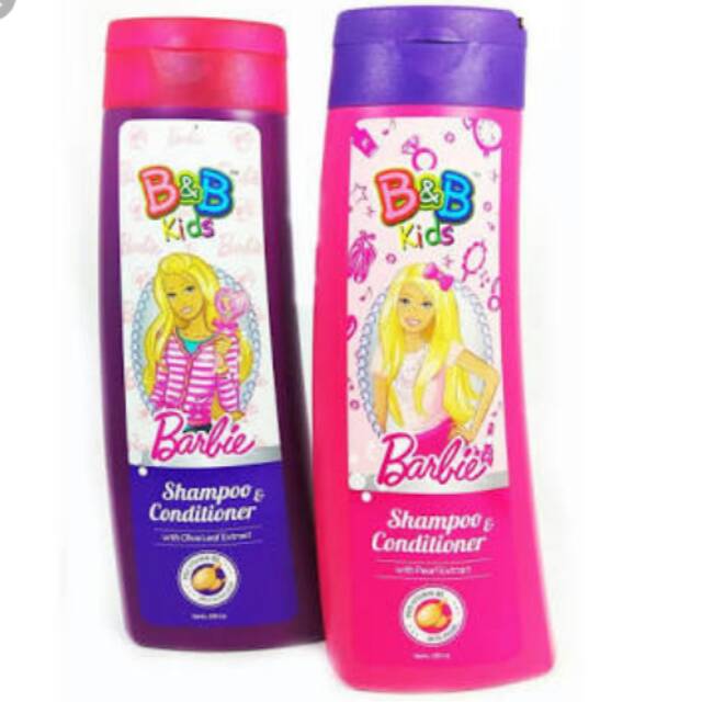 Jual B&B Kids Barbie Shampoo&Conditioner 180ml Olive Leaf Extract dan ...
