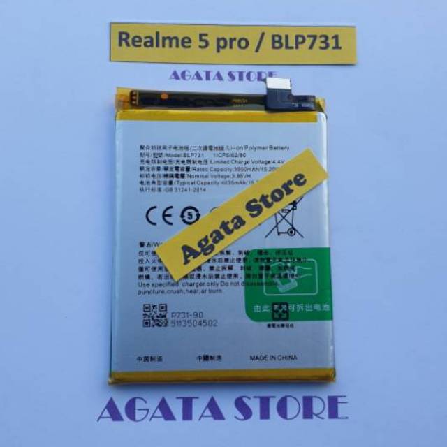 Jual Baterai Batre Realme 5 Pro / BLP731 Original Battery Realme 5 Pro ...