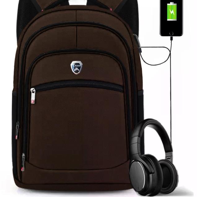 Jual Hot - Polo Power USB School Sport Backpack for Men Tas ransel ...