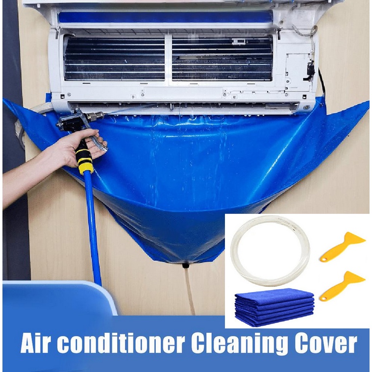 Jual Plastik Cuci AC Air Conditioning Cleaning Cover Waterproof Set ...