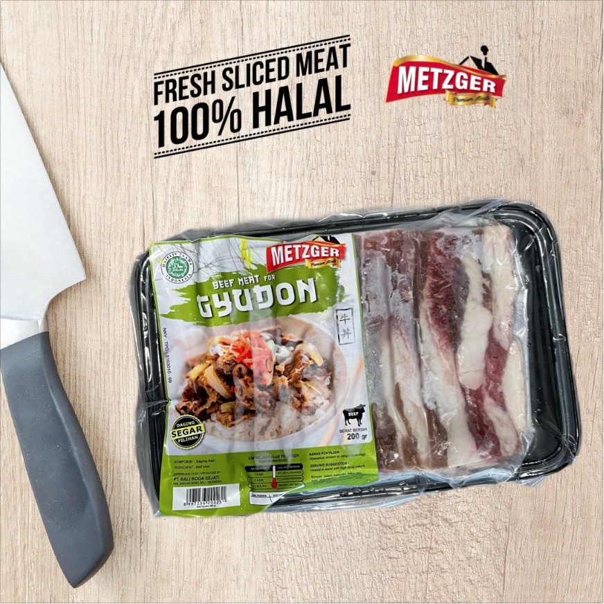 Jual Metzger Daging Sapi Premium Gyudon Halal 200G | Shopee Indonesia