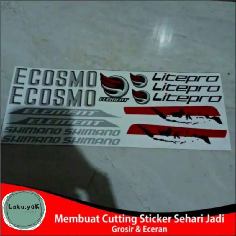 Jual sticker sepeda clipart Cosmo transparan timbul | Shopee Indonesia