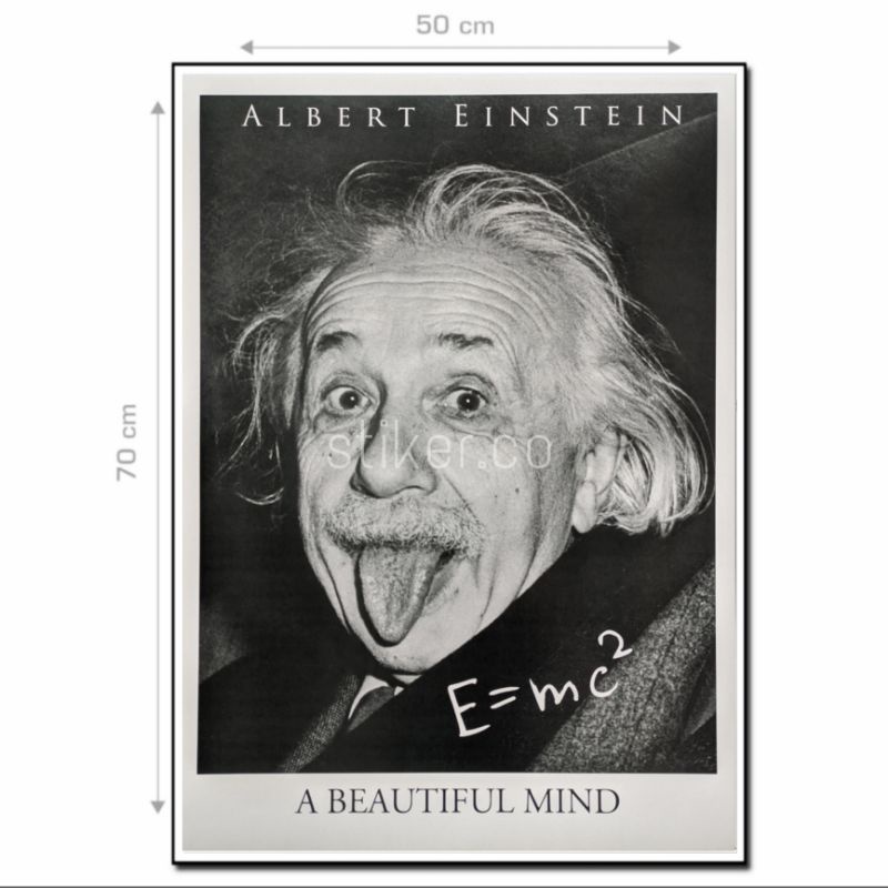 Jual POSTER JUMBO ALBERT EINSTEIN UKURAN 50X70 CM | Shopee Indonesia