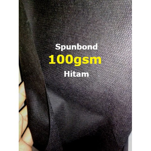 Jual Spunbond 100gsm HITAM Kain Bahan Puring Pur | Shopee Indonesia