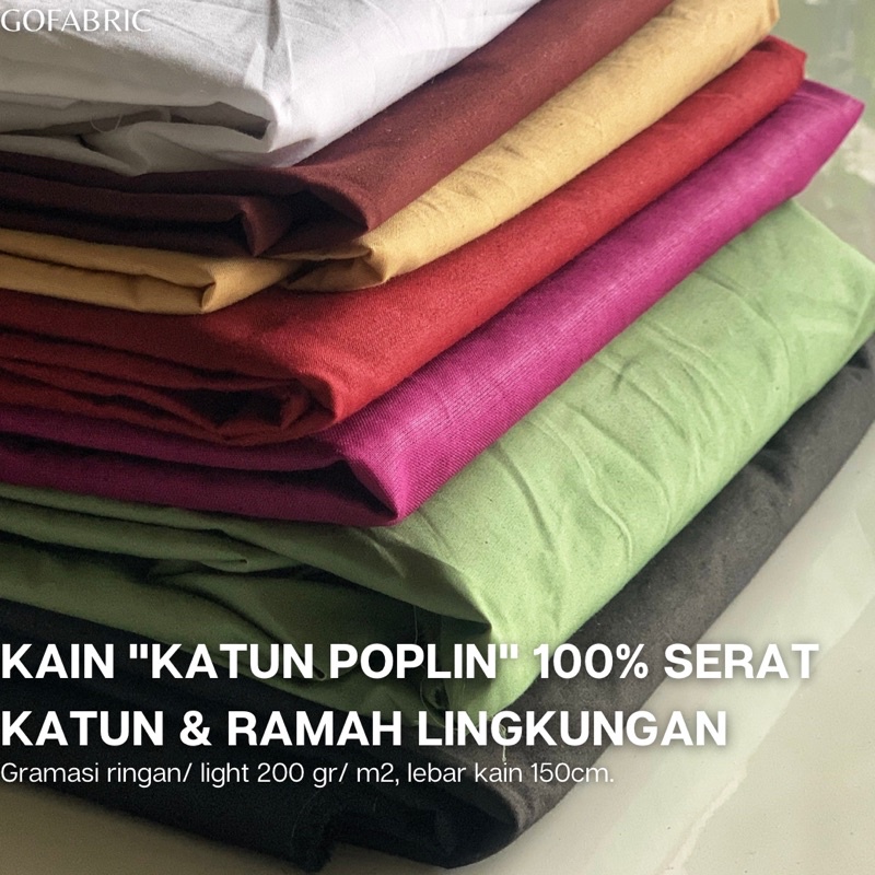 Jual Kain katun poplin full katun premium | Shopee Indonesia