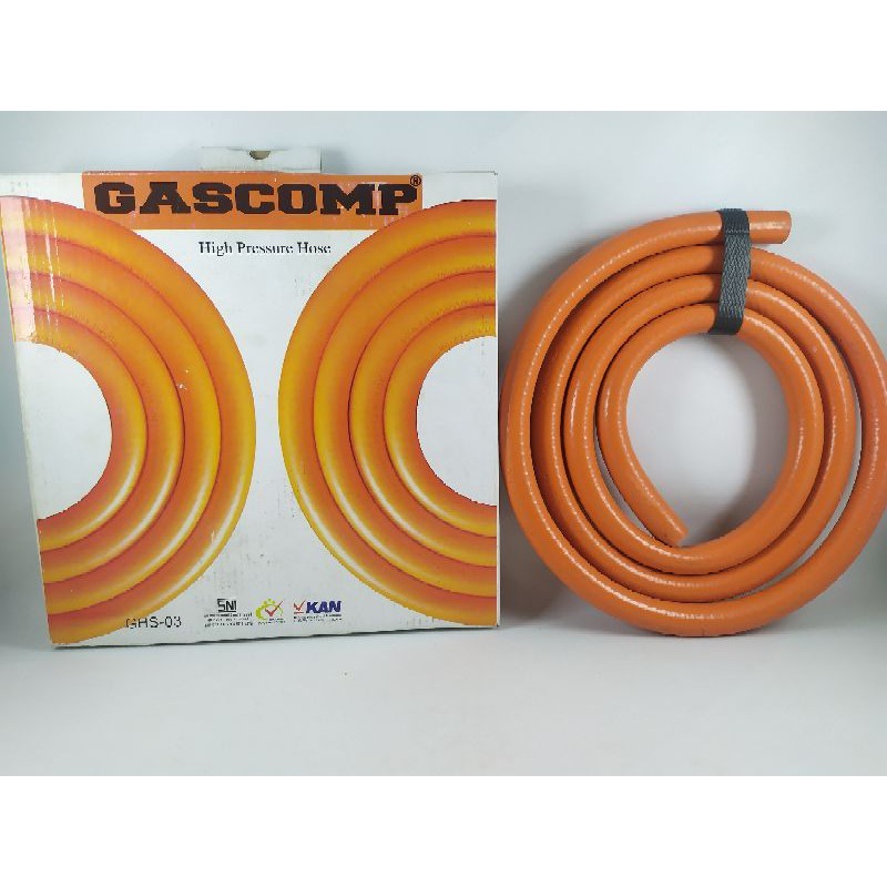Jual Selang Gas High Pressure / Selang Kompor Gas Anti Tikus Gascomp ...