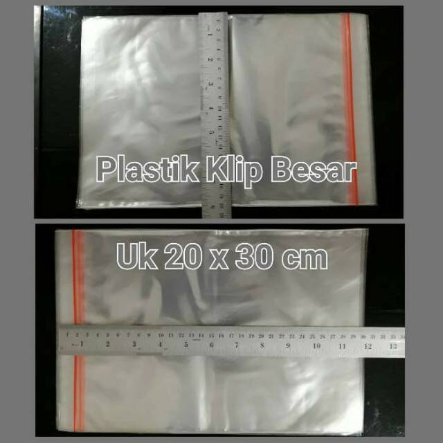 Jual PLASTIK klip mutifungsi serbaguna BESAR jumbo 20x30 per lembar ...