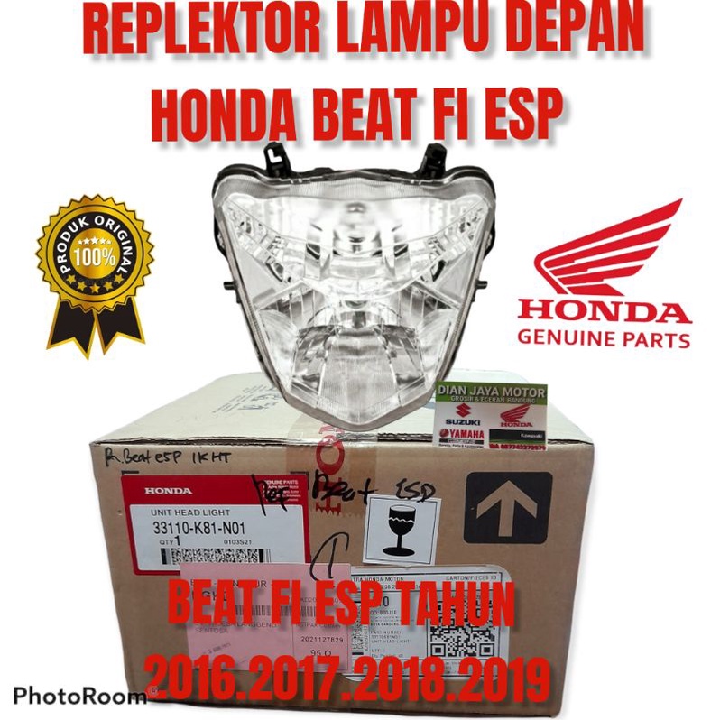 Jual (AHM) Reflektor Lampu Depan K81 Honda Beat FI ESP Original Honda ...