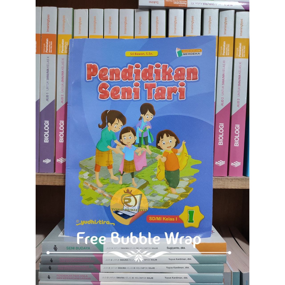 Jual BUKU PENDIDIKAN SENI TARI KELAS 1 SD KURIKULUM MERDEKA YUDHISTIRA | Shopee Indonesia