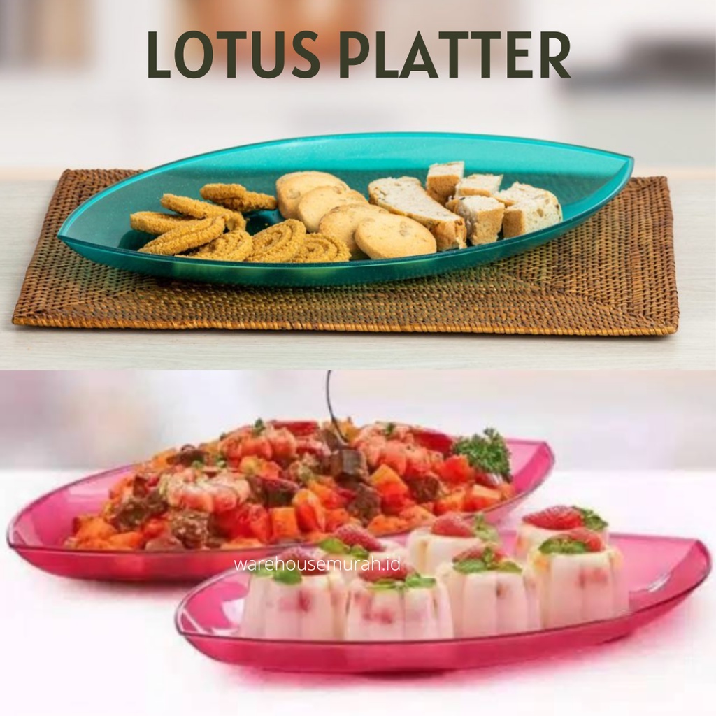 Jual LOTUS LARGE & SMALL PLATTER ( piring nampan ) by tupperware ...