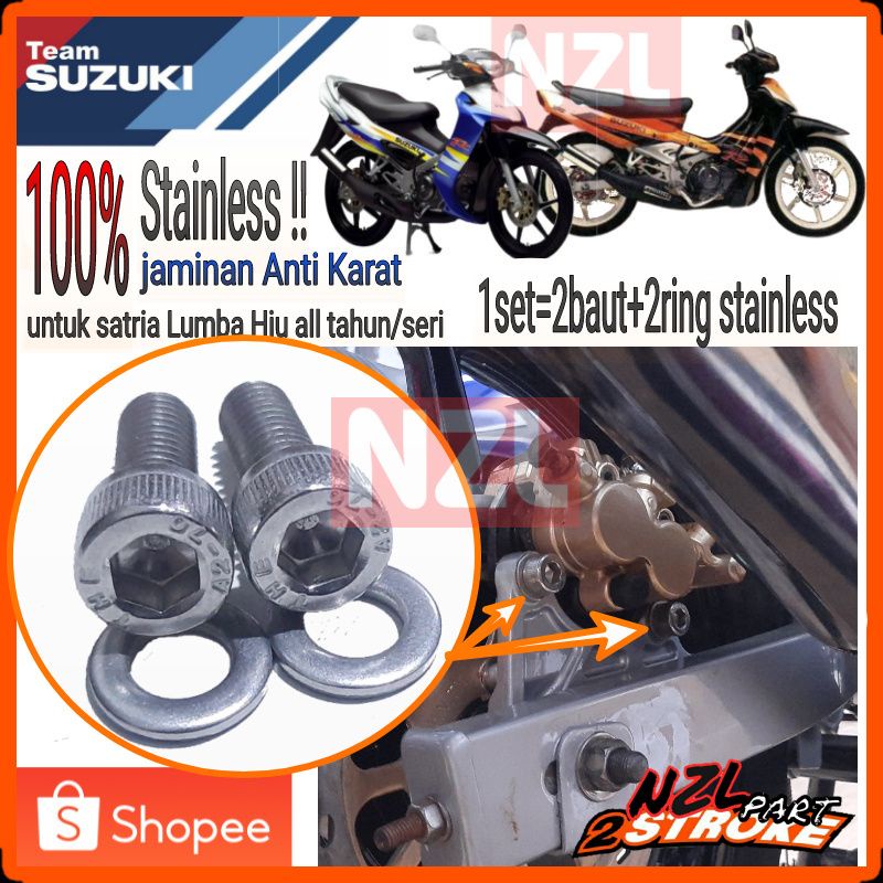 Jual baut ring L stainless stainlis stainliss set lengkap breket brecket pegangan braket dudukan ...