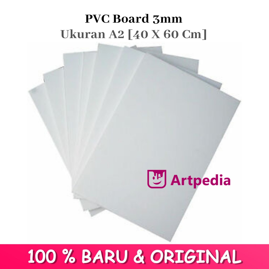 Jual PVC Board 3mm Ukuran A2 [40 x 60 cm] - Papan Pvc - 3 mm / PVC Foam ...