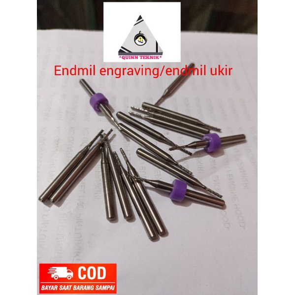 Jual endmil engraving atau alat ukir besi dan stainless 1,3mm | Shopee ...