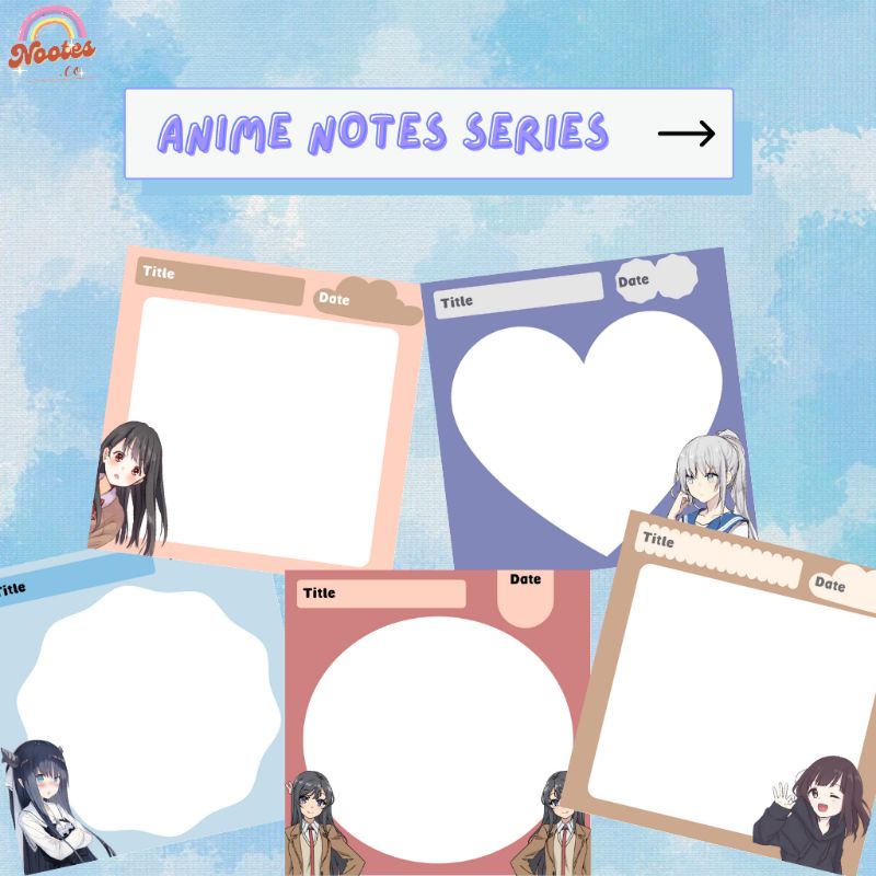 Jual Anime Manga Jepang Notes Memo Notepad Memopad Stationary Printable ...