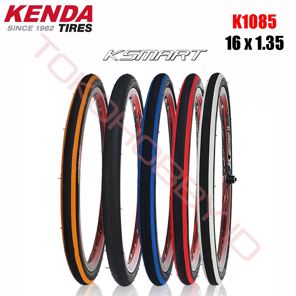 Jual Kenda Ksmart Ban Luar Slick 16 x 1.35 Ertro 32 305 16 inch murni Sepeda Lipat Seli Folding ...