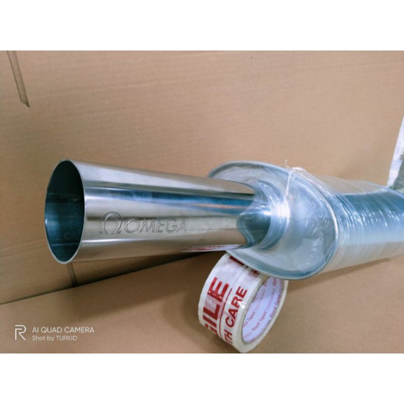 Jual knalpot mobil omega galvanis super murah suara bass untuk semua ...