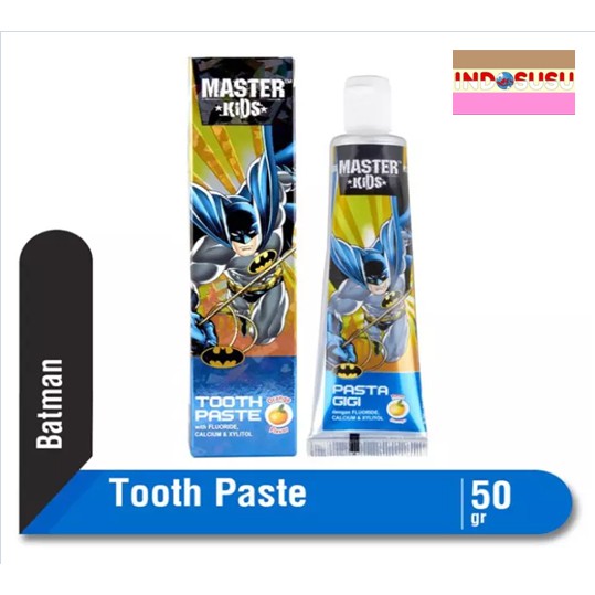 Jual MASTER KIDS TOOTHPASTE PASTA GIGI ANAK SUPER HERO 50 GR | Shopee ...