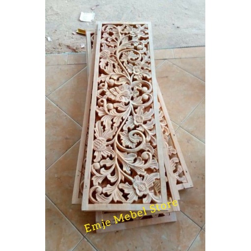 Jual ukiran dinding ukiran tempel mahoni dekorasi kayu solid | Shopee ...