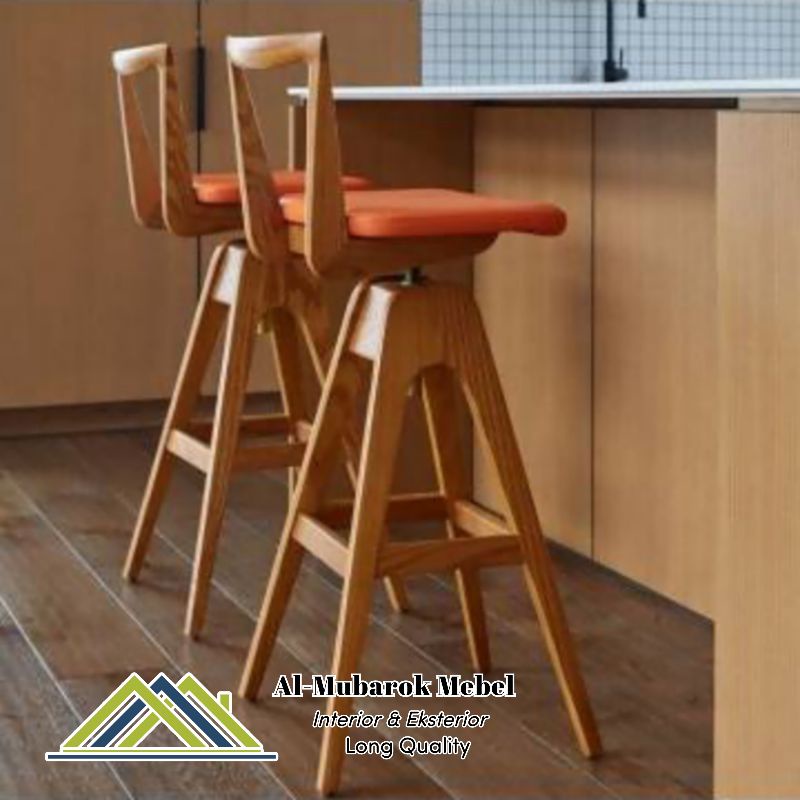 Jual Kursi Mini Bar Kayu Jati Model Minimalis | Shopee Indonesia