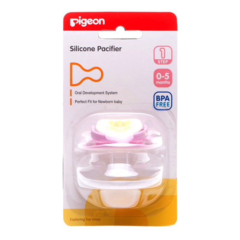 Jual Pigeon Silicone Pacifier Step 1 Flower | Shopee Indonesia