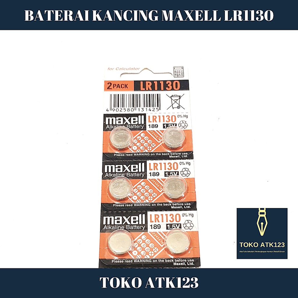 Jual Baterai Kancing / Button Cell Merk Maxell LR1130 | Shopee Indonesia