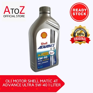 Jual OLI SHELL MOTOR MATIC 1 LITER 4T ADVANCE ULTRA 5W-40 - UNTUK MOTOR ...
