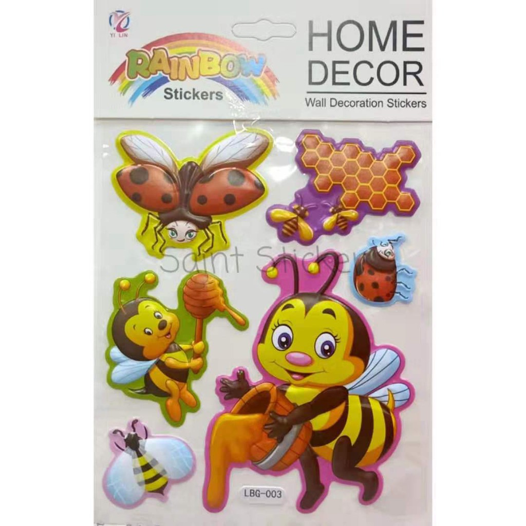 Jual Gambar Tempel Wall Sticker Stiker Dinding Anak Karakter Lebah Bees ...
