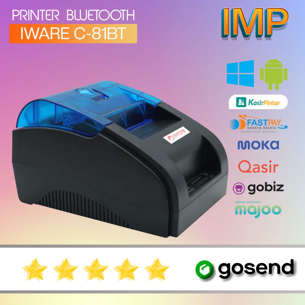 Jual Printer Bluetooth Thermal Kasir 80mm Iware C81BT | Shopee Indonesia
