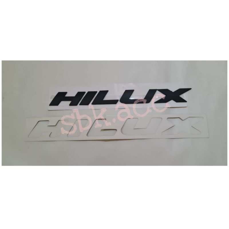 Jual Emblem Kap Mesin Toyota Hilux/ Engine Hood Emblem Hilux - Hitam ...