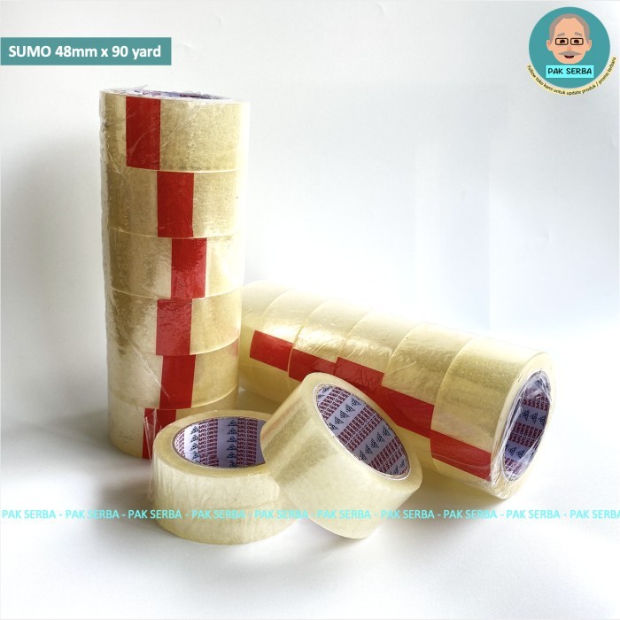 Jual Lakban Isolasi OPP Sumo Tape 48 mm x 90 yard / 2 inch (Grosir 12 ...