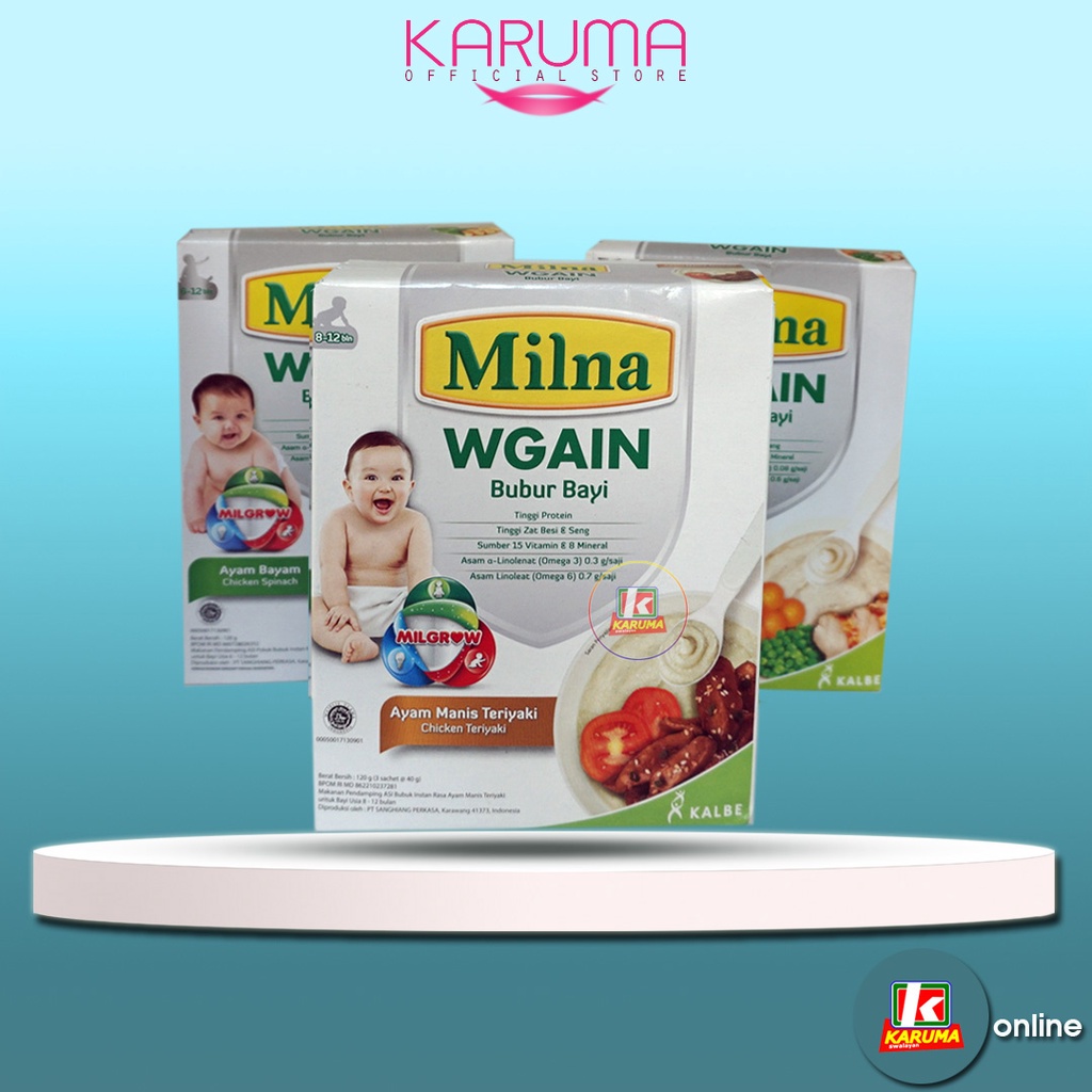 Jual Milna Bubur Bayi Wgain 120gr 6+ Packing Aman | Shopee Indonesia