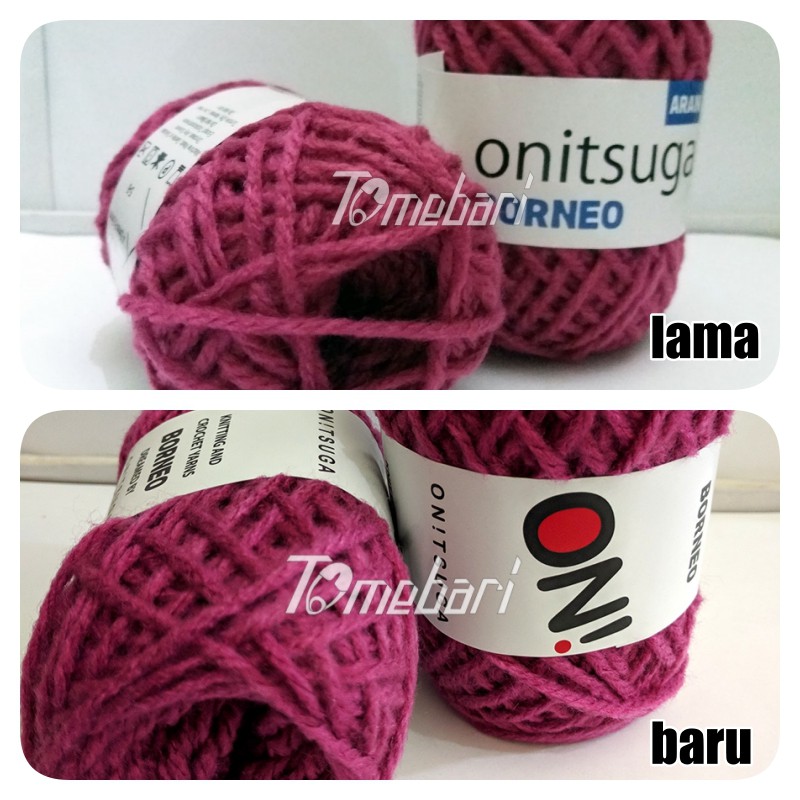 Jual BENANG RAJUT AKRILIK ACRYLIC ONITSUGA BORNEO PINK RASPBERRY ( ACR ...