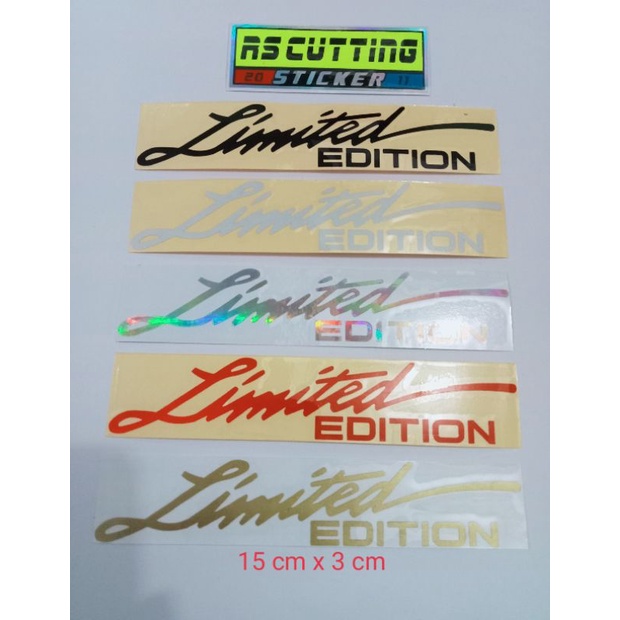 Jual STICKER LIMITED EDITION STICKER CUTTING | Shopee Indonesia