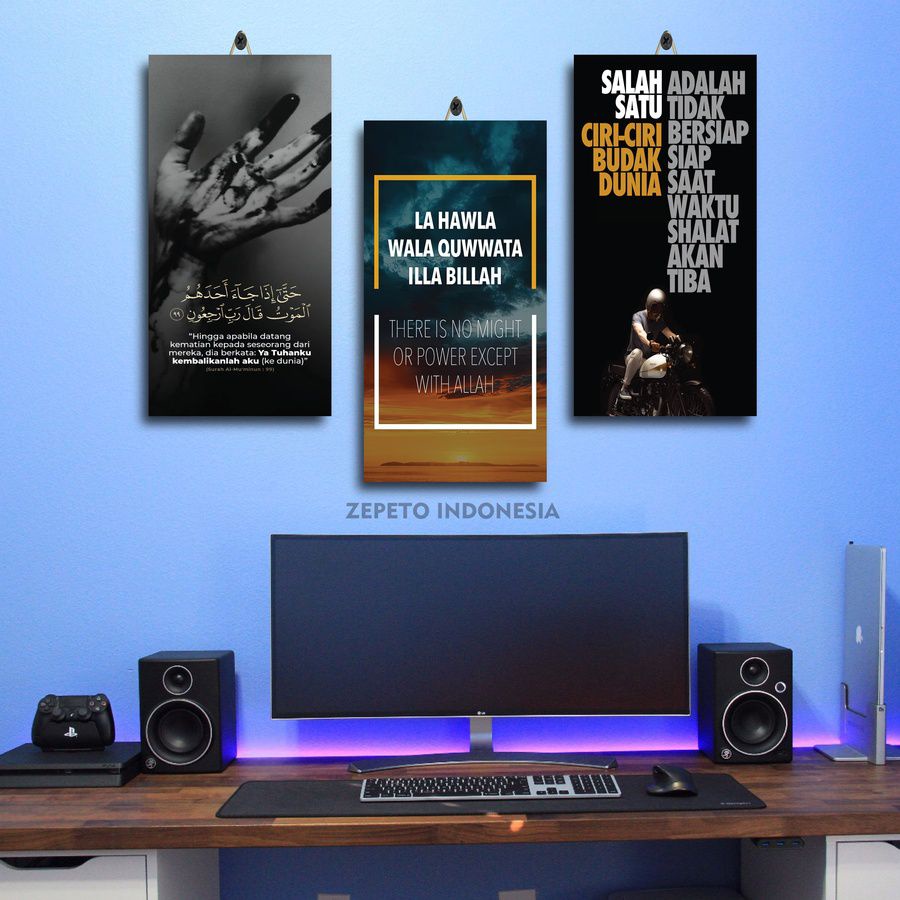 Jual POSTER QUOTES ISLAM 15X30 GTEUV/QKMQC/ POSTER DINDING QUOTE ISLAM ...