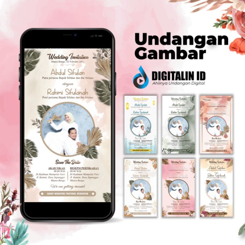 Jual Undangan Digital | Foto Custom eksklusif foto prewedding Rustic ...