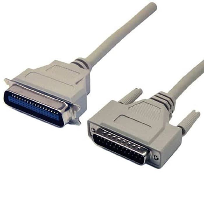 Jual Kabel Printer Paralel LPT 25 Pin Male to Female Putih 1,5 Meter ...