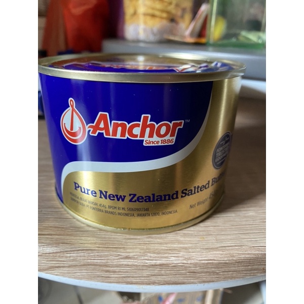 Jual Anchor Salted Butter 454 GramAnchor Tin Tinned Butter 454gr | Shopee Indonesia