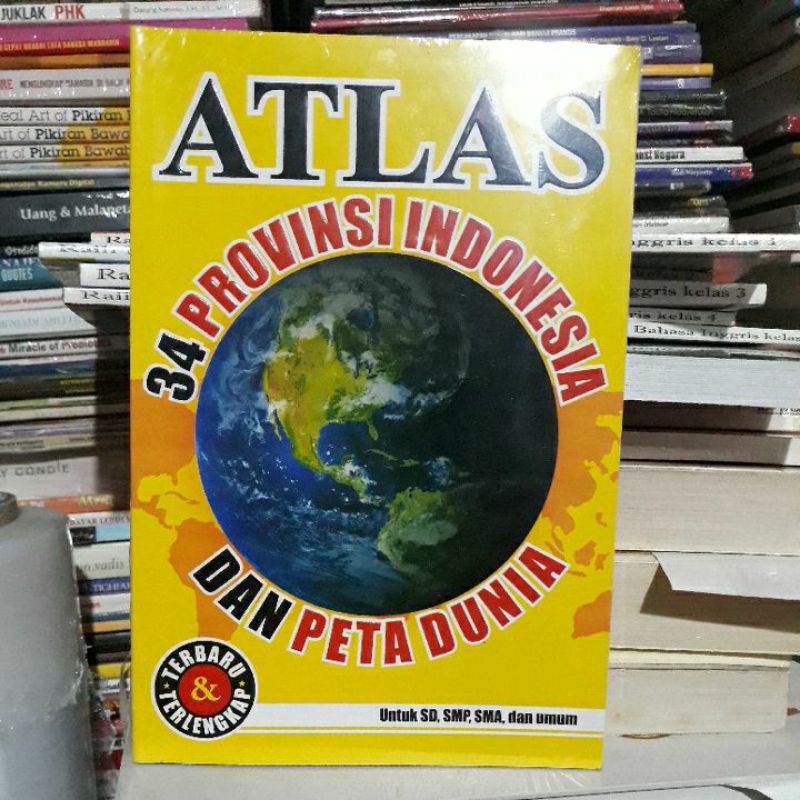 Jual Atlas 34 provinsi Indonesia dan peta dunia. kd | Shopee Indonesia