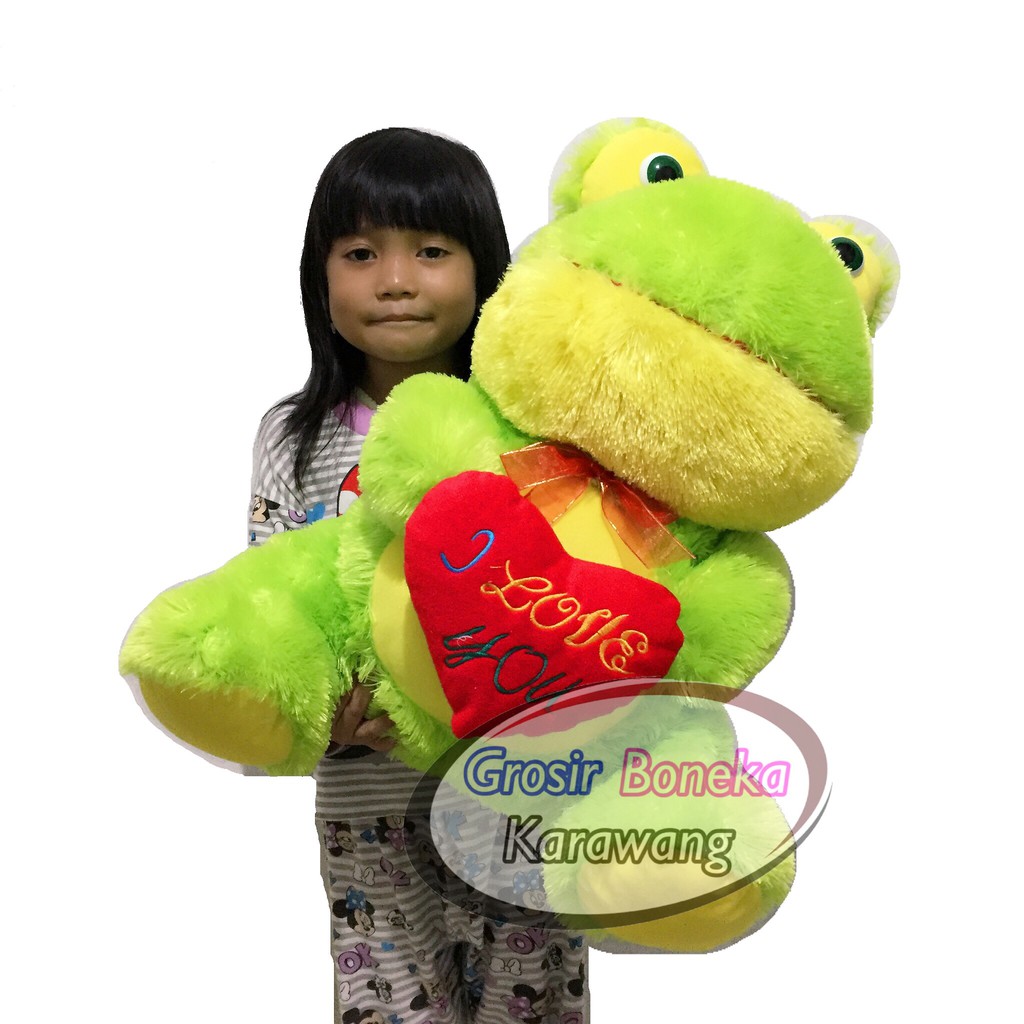 Jual Boneka Keropi XL Duduk Ukuran Besar Boneka Kodok Keropi Boneka ...