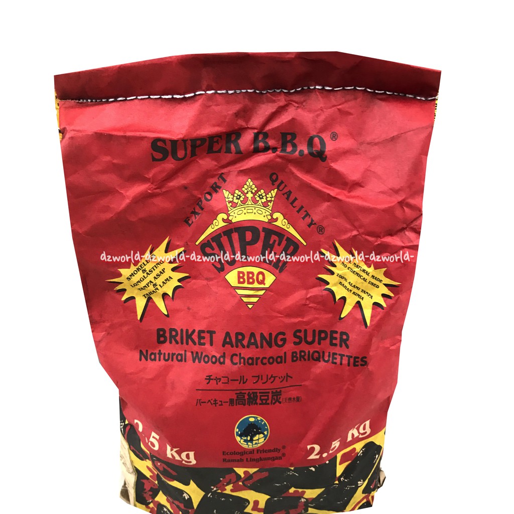 Jual Grillbriketter 2.5kg Briket Arang Super Bbq Arang Berbeque Tanpa ...
