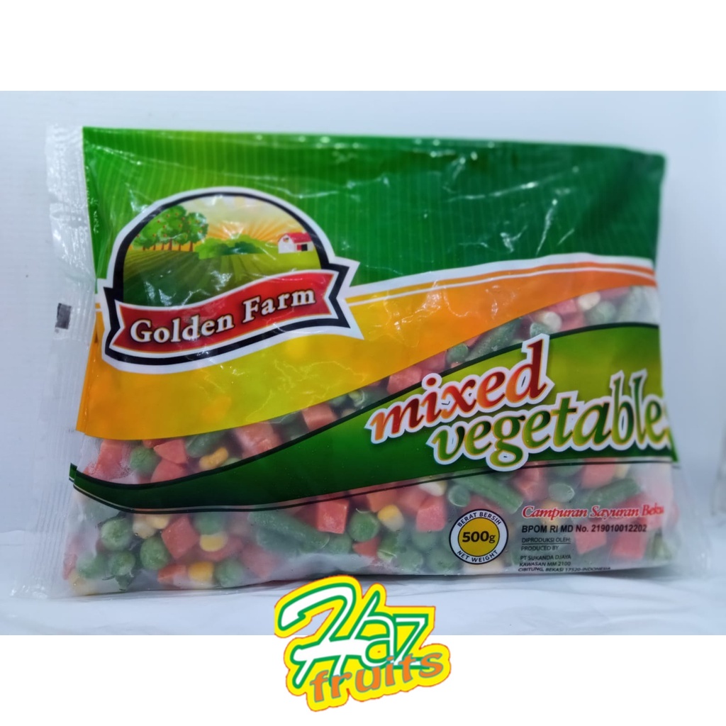Jual GOLDEN FARM MIX VEGETABLES / SAYURAN BEKU 500GR | Shopee Indonesia