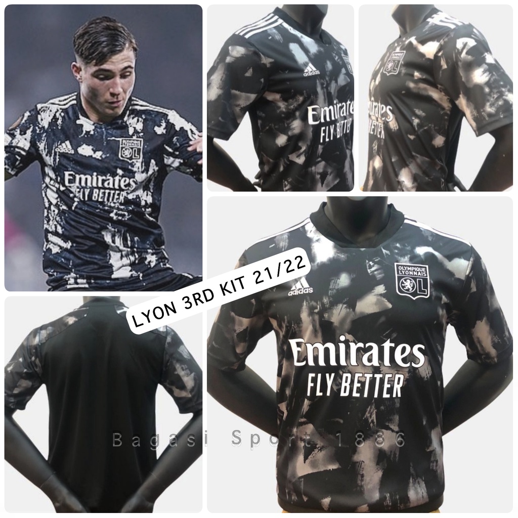Jual Jersey Baju Bola Lyon Olympique Lyonnais 3rd Kit Third Import ...