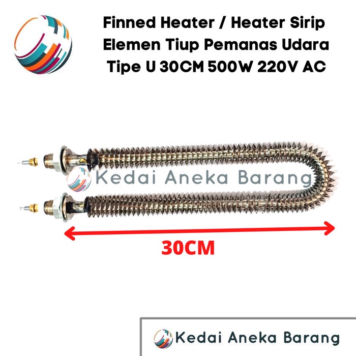Jual Finned Fin Heater Sirip U Shape 30CM 500W 220V AC Hot Air Tube ...