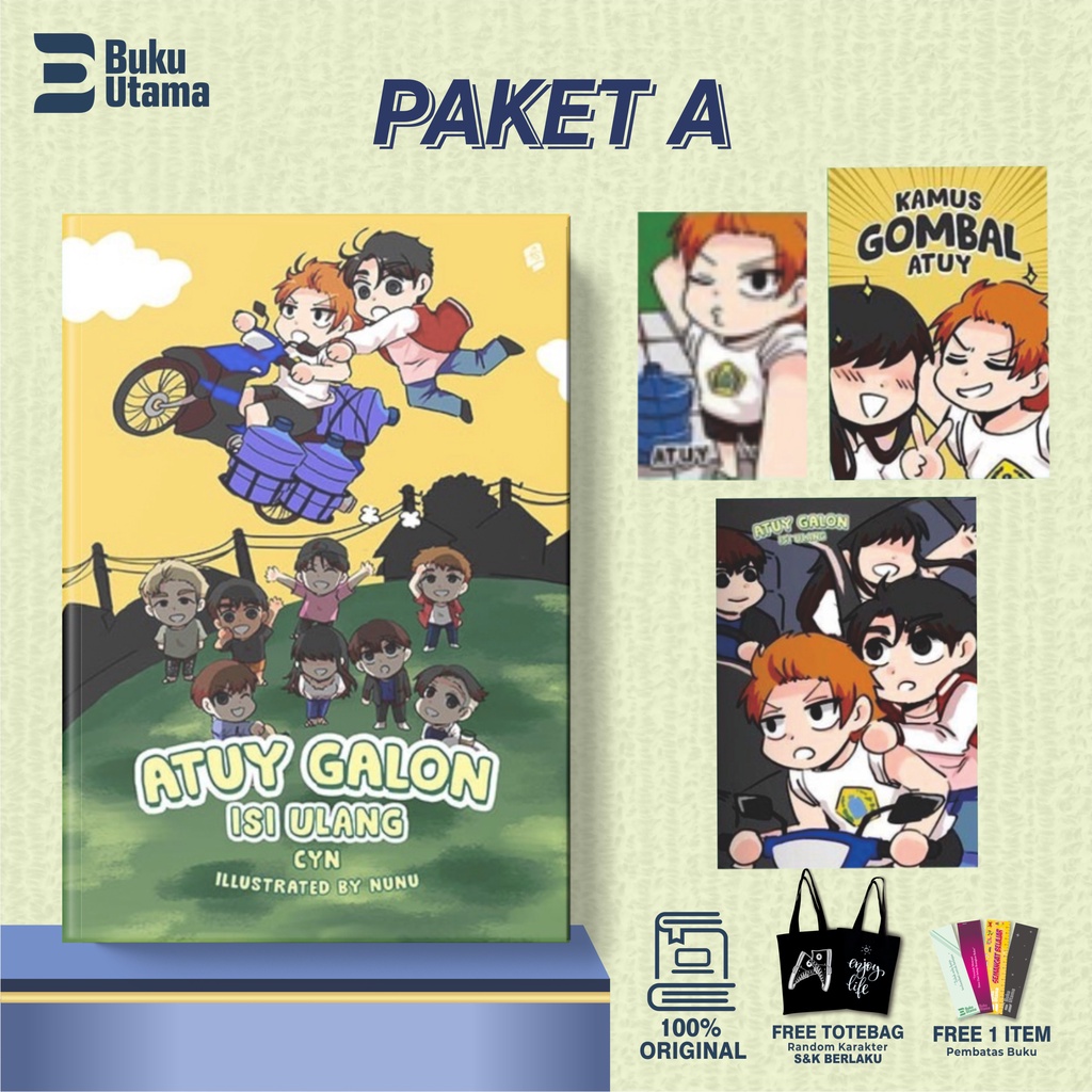 Jual Komik Atuy Galon Isi Ulang ( PLUS BONUS & Kamus Gombal Atuy ...