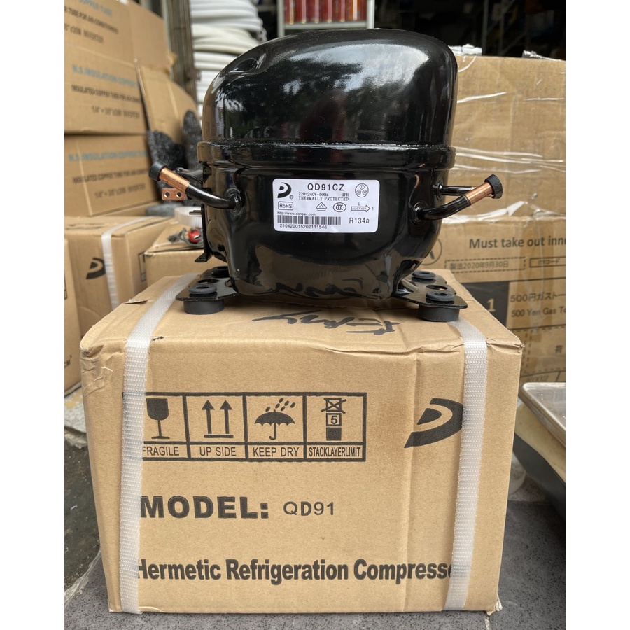 Jual Kompresor kulkas/ compressor kulkas 2 pintu QD-91 1/4HP | Shopee ...