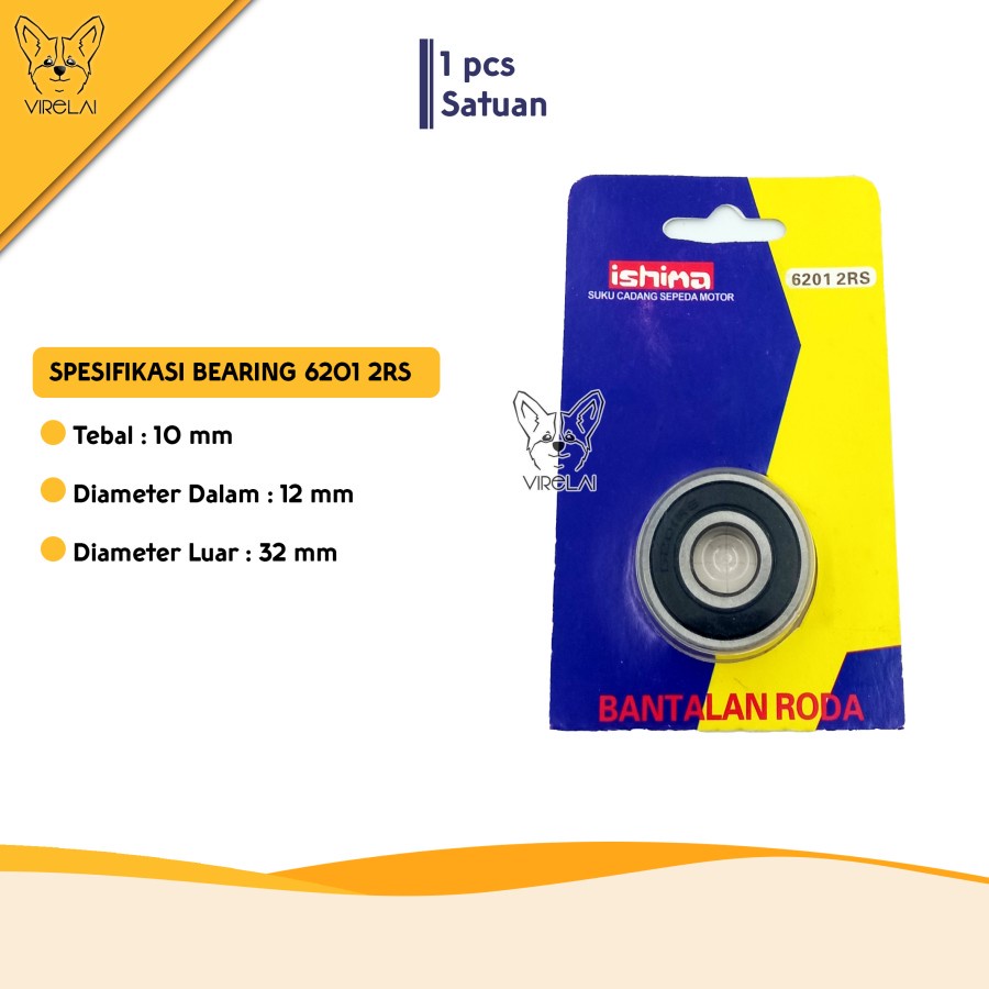 Jual Bantalan Roda / Bearing / Laher / Ball Bearing 60/62/63 [ISHIMA ...