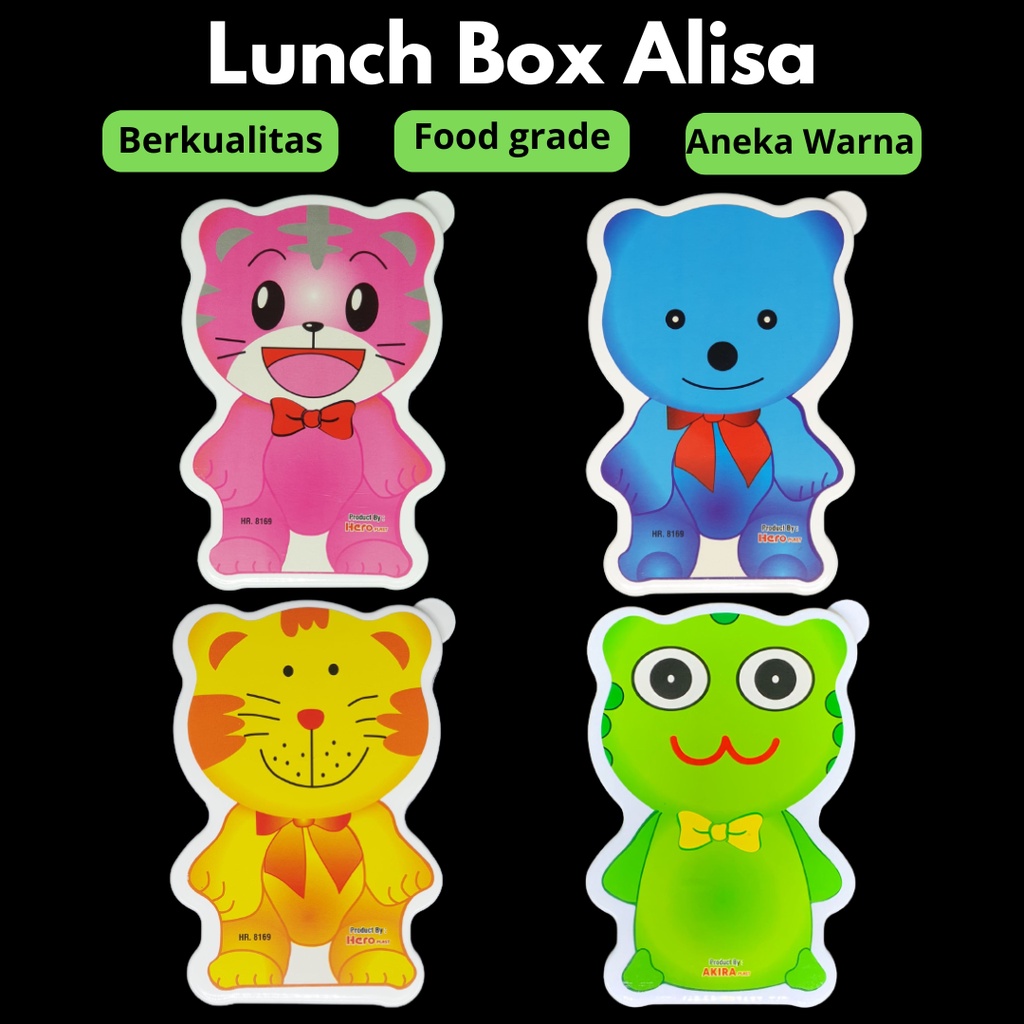 Jual Lunch Box Kotak Makan Tempat Bekal Alisa Sekat 2 | Souvenir Ultah ...