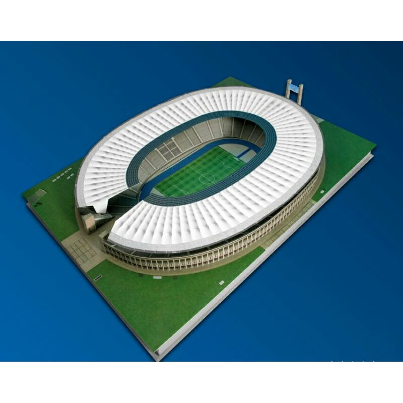 Jual Miniatur Papercraft Stadion Bola 'Olympiastadion Berlin' | Shopee ...